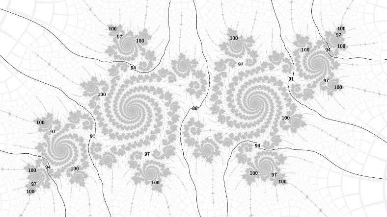 Patterns in embedded Julia sets :: mathr