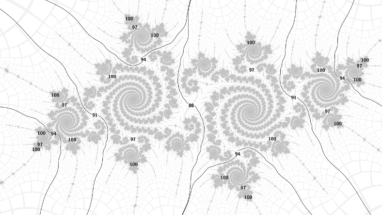 Patterns in embedded Julia sets :: mathr